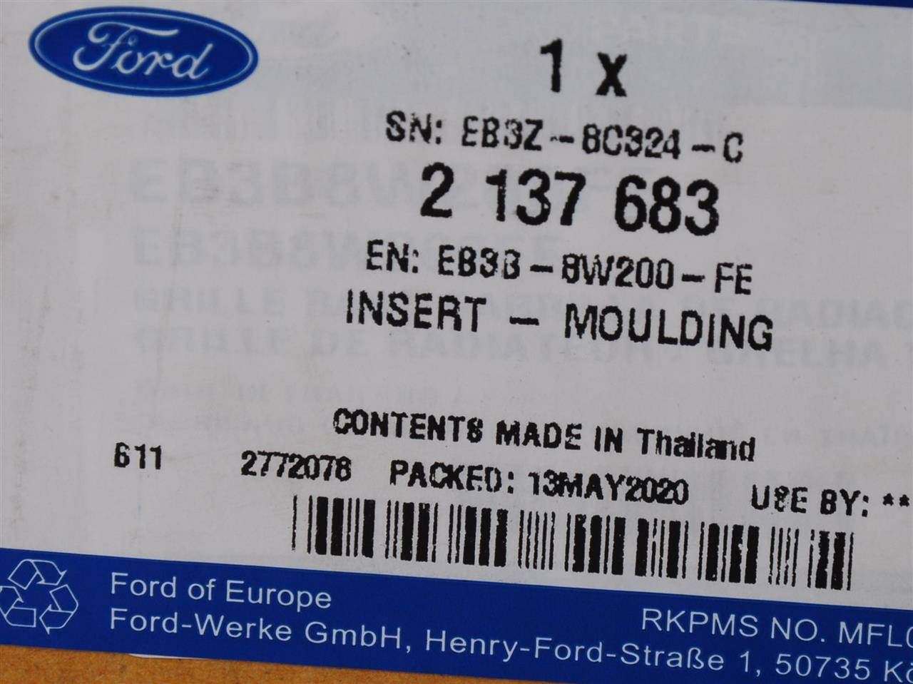 GRILL RANGER 2015-2019 _ 2137683 _ EB3B-8W200-FE _ GTU_07 | 2019 ...