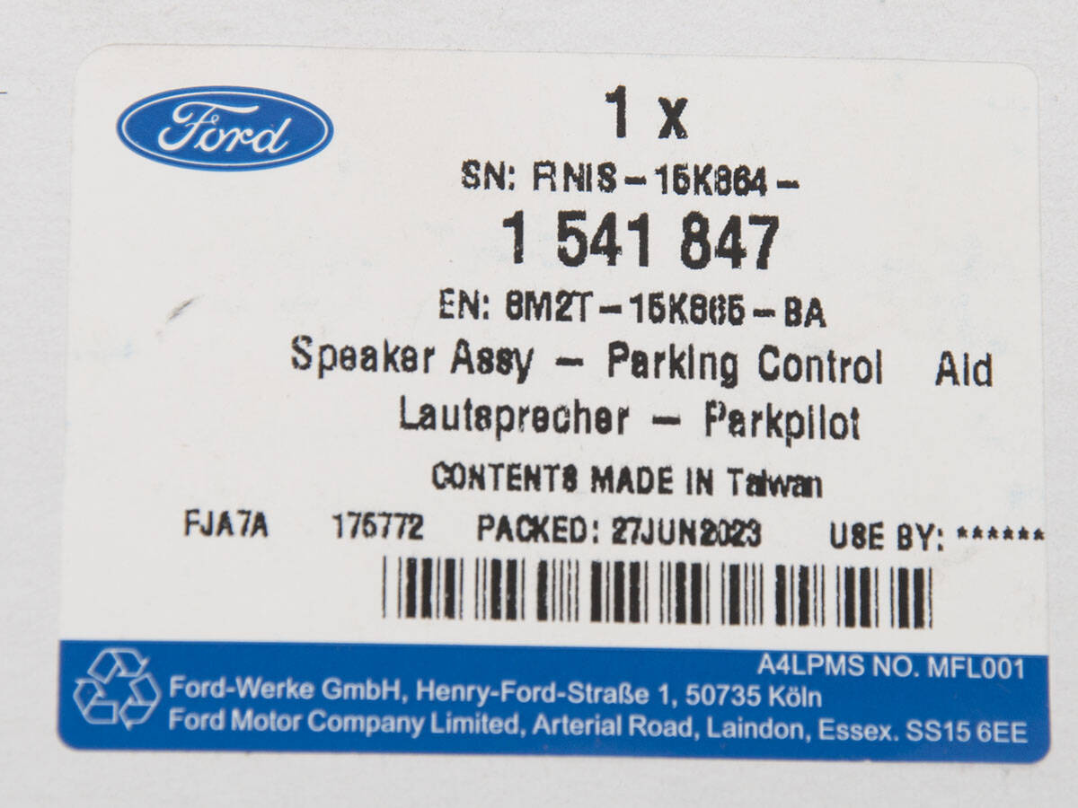 BUZER POMOCY PRZY PARKOWANIU TYŁ GALAXY 2008-15 _ 1541847 _ 8M2T-15K865 ...