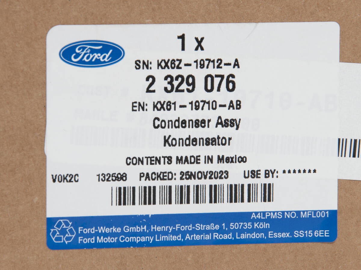 CHŁODNICA KLIMATYZACJI FOCUS 19- 2.3 EB _ 2329076 _ KX61-19710-AB ...