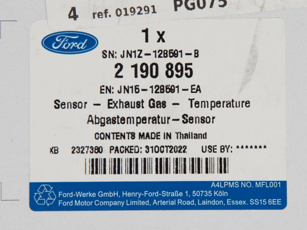 CZUJNIK TEMPERATURY KATALIZATORA ECOSPORT 17- _ 2190895 _ JN15-12B591 ...