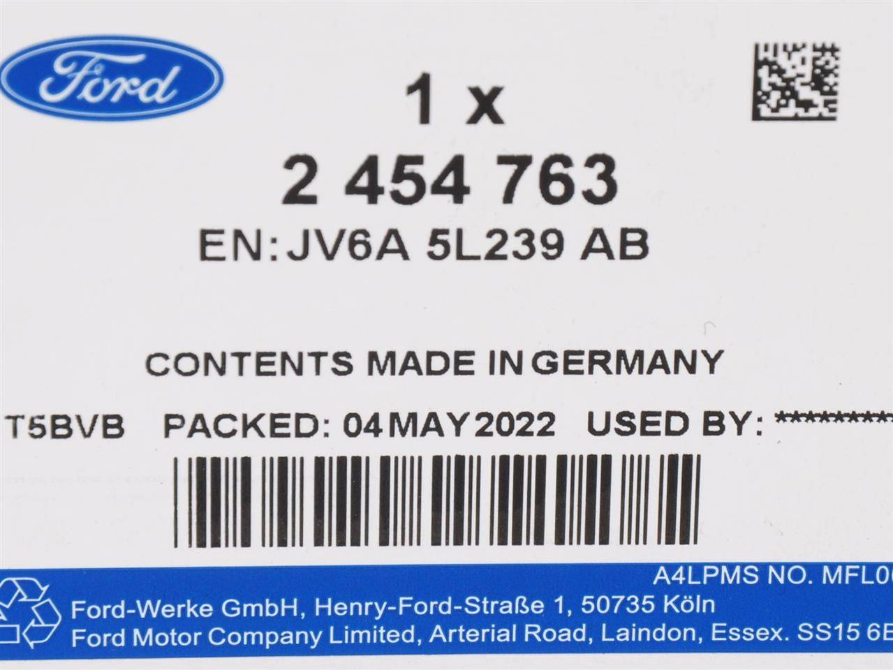 CZUJNIK UKŁADU WYDECHOWEGO NOX KUGA 18- _ 2454763 _ JV6A-5L239-AB ...
