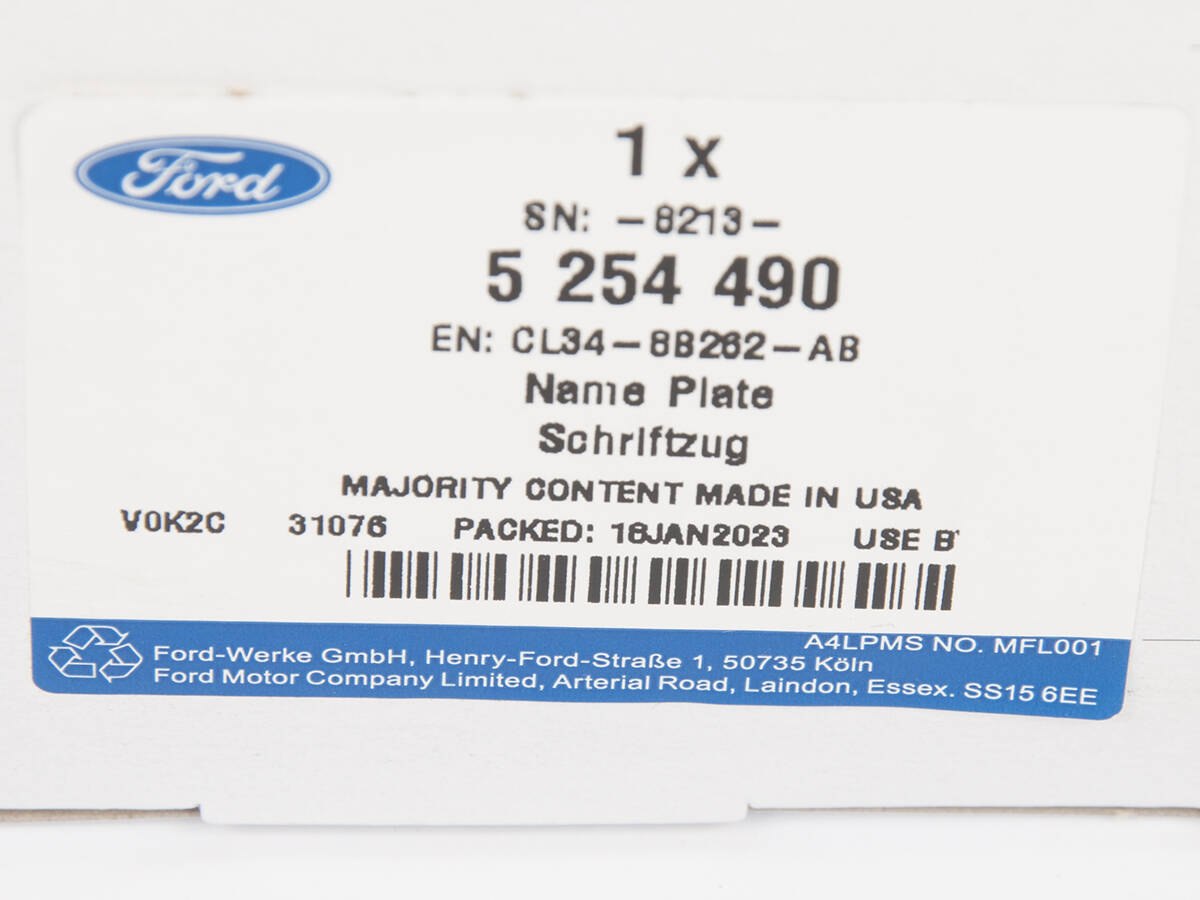 EMBLEMAT "FORD" PRZÓD EVEREST 13- _ 5254490 _ CL34-8B262-AB | | Ford ...