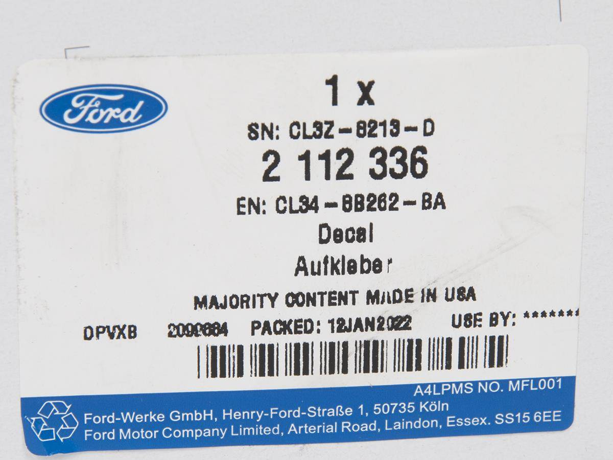 EMBLEMAT "FORD" PRZÓD TRANSIT 06-14 _ 2112336 _ CL34-8B262-BA | | Ford ...