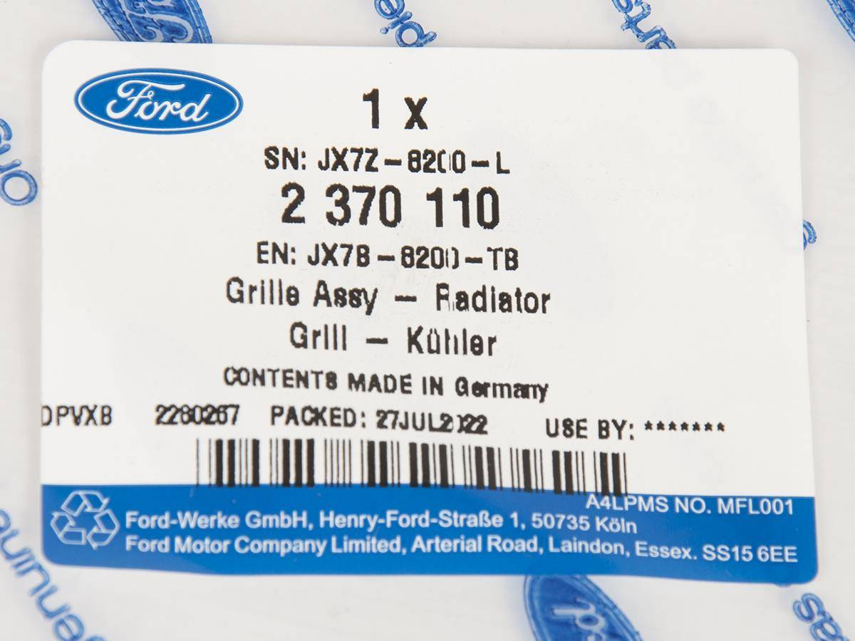 GRILL PRZEDNI FOCUS 2018- _ 2370110 _ JX7B-8200-TB _ GTU_07 | 2019 ...