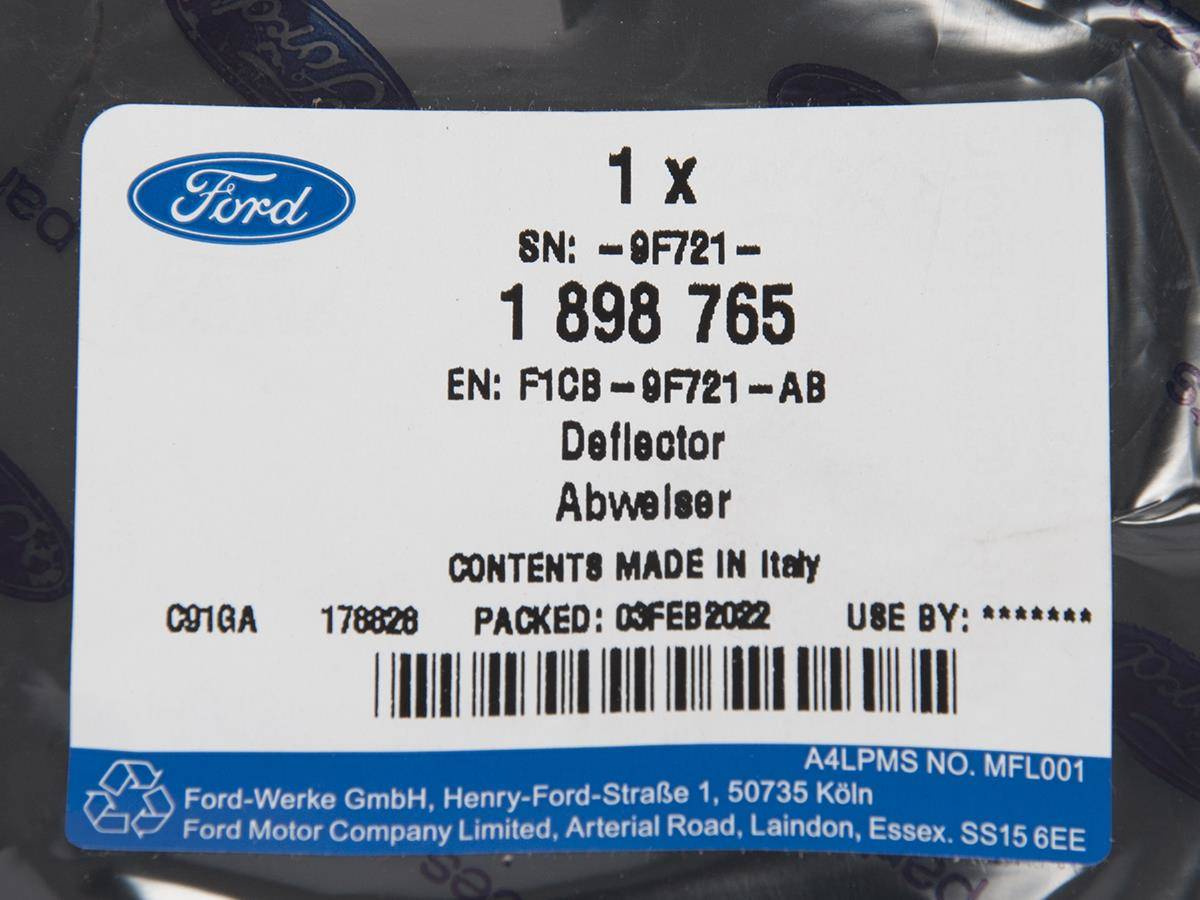 KIEROWNICA POWIETRZA GÓRNA C-MAX 15-19 _ 1898765 _ F1CB-9F721-AB _ GTU ...