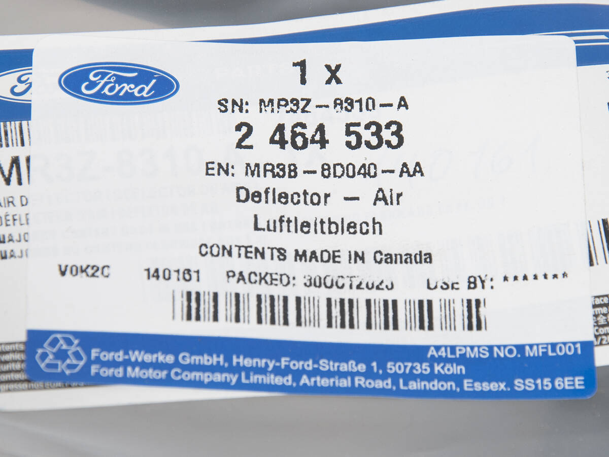 KIEROWNICA POWIETRZA PRAWA TARCZY HAM MUSTANG 21- _ 2464533 _ JB3Q ...