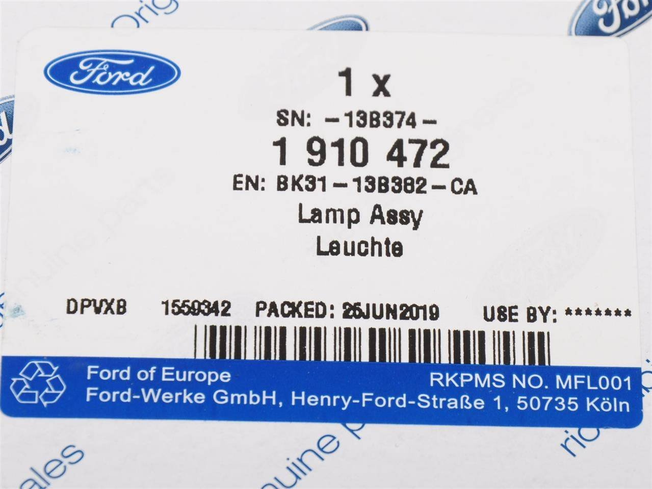 KIERUNKOWSKAZ LUSTERKA PRAWY TRANSIT 14- 19- NADWOZIE RAMA _ 1910472 ...