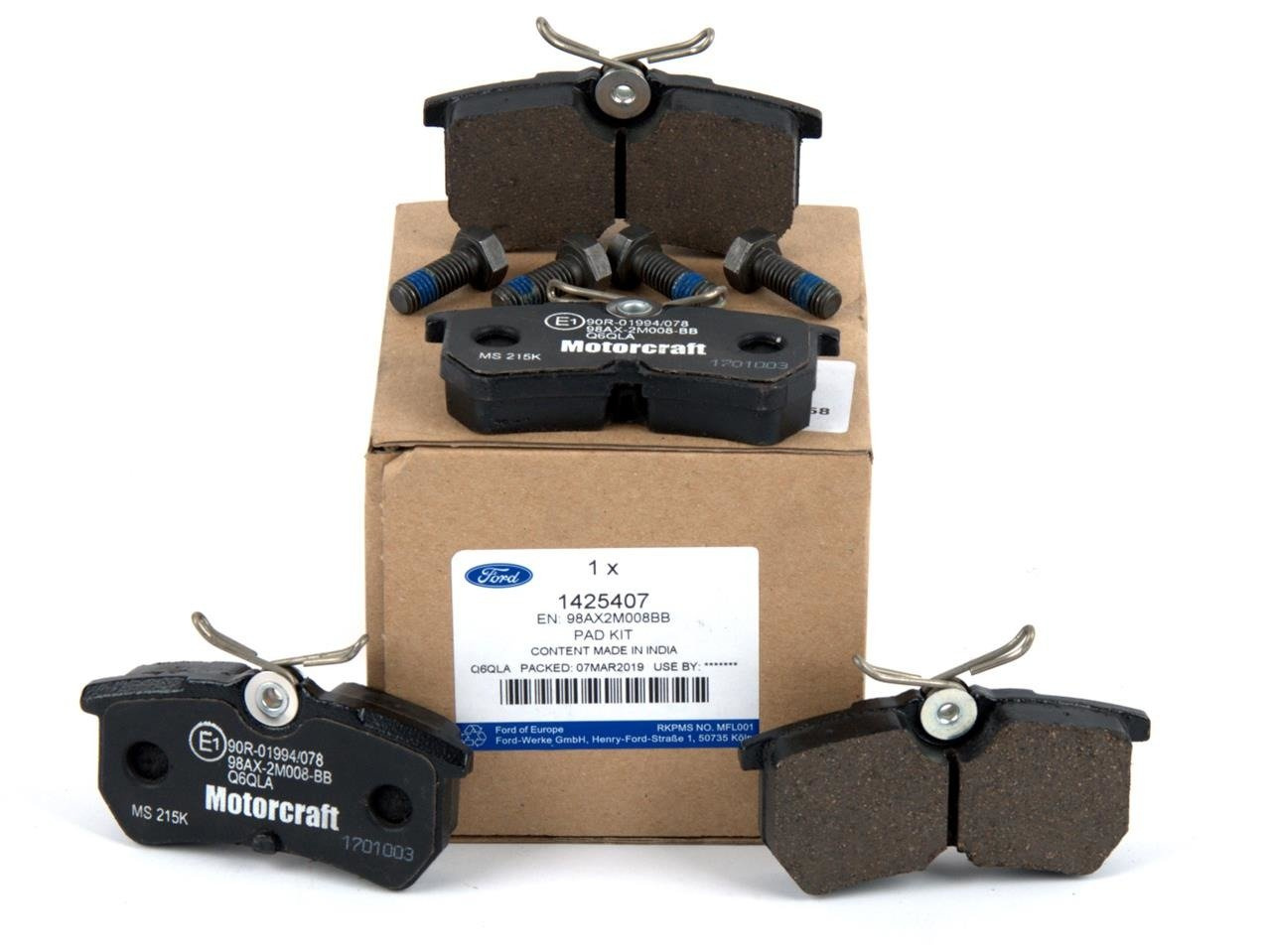 KLOCKI HAMUL TYŁ FIESTA / FUSION 2001- FOCUS 1998- _ 1075565_ 98AX ...