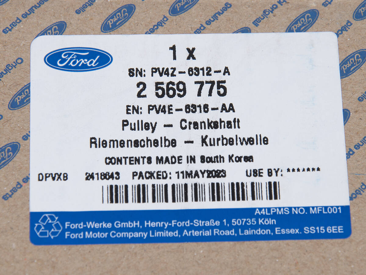 KOŁO PASOWE WAŁU KORBOWEGO KUGA 20- 1,5 DRAGON _ 2569775 _ PV4E-6316-AA ...