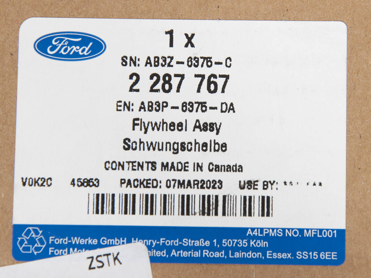 KOŁO ZAMACHOWE SKRZYNI BIEGÓW RANGER 12- _ 2287767 _ AB3P-6375-DA ...