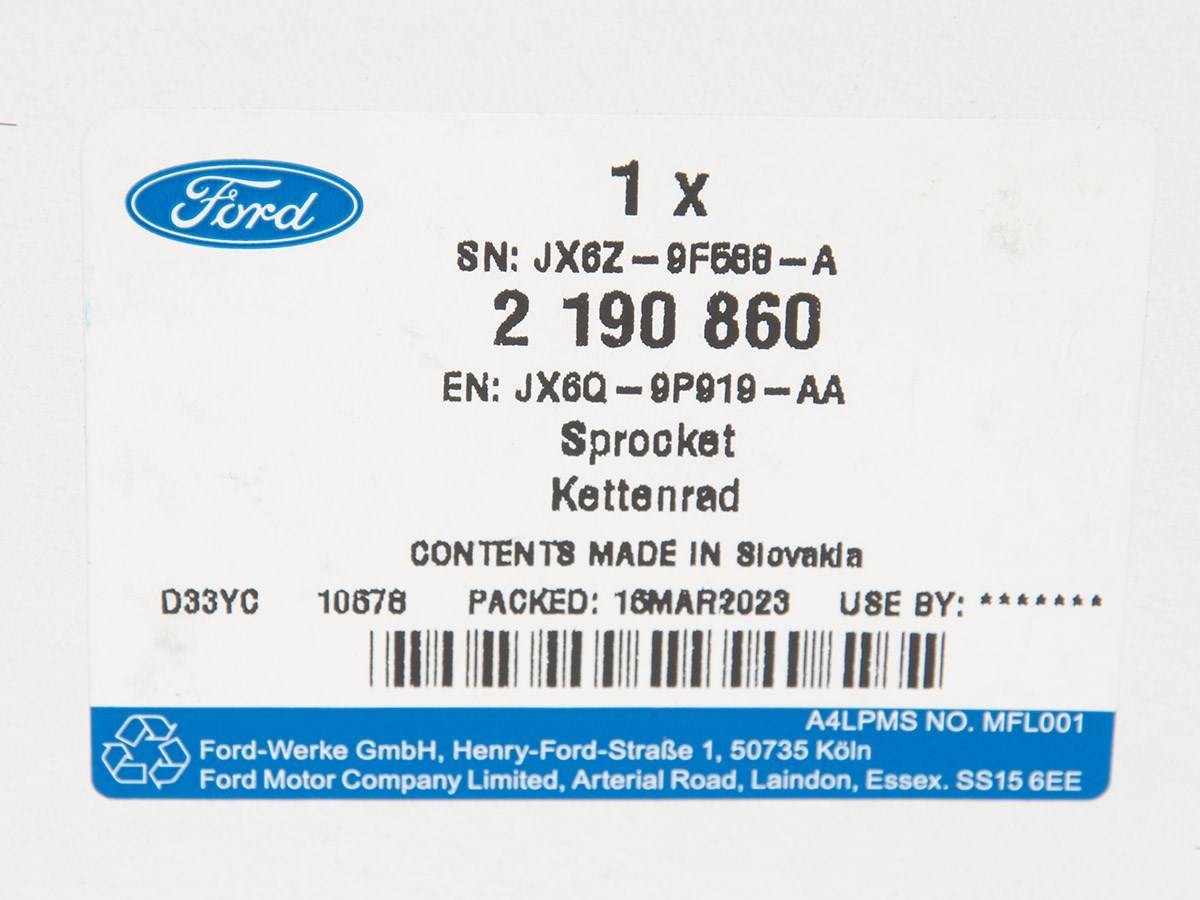 KOŁO ZĘBATE POMPY PALIWA FOCUS 18- 1,5 TDCI _ 2190860 _ JX6Q-9P919-AA ...