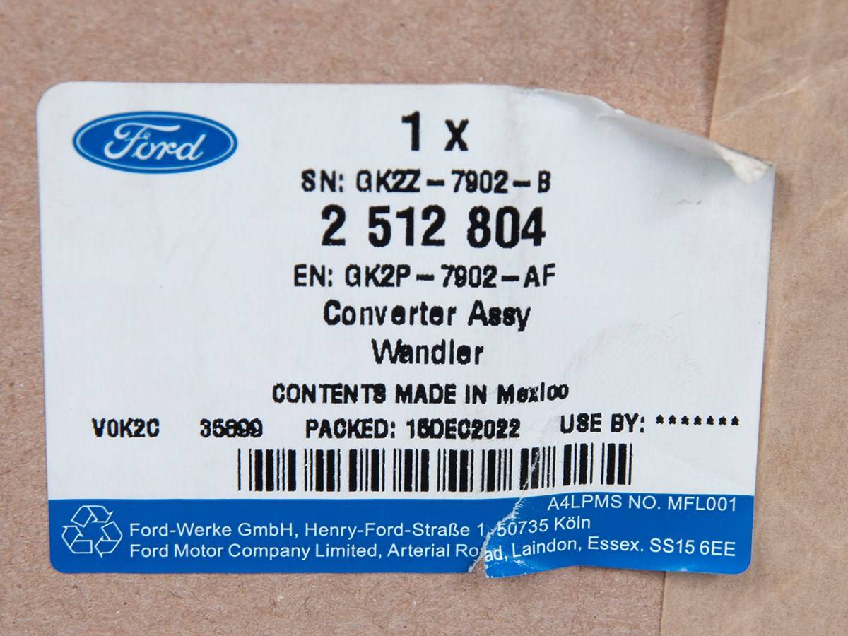 KONWERTER PRZETWORNIK SKRZYNI BIEGÓW TRANSIT 16- 19- _ 2512804 _ GK2P ...