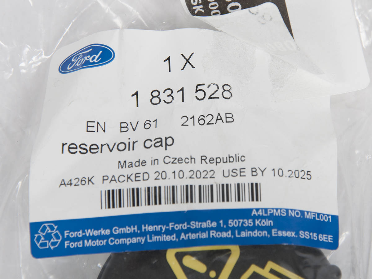 KOREK WLEWU PŁYNU HAMULCOWEGO FOCUS KUGA MONDEO _ 1831528 _ BV61-2162 ...