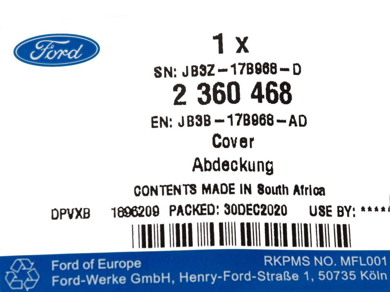 KRATKA ZDERZAKA PRZEDNIEGO DOLNA RANGER 19- _ 2360468 _ JB3B-17B968-AD ...