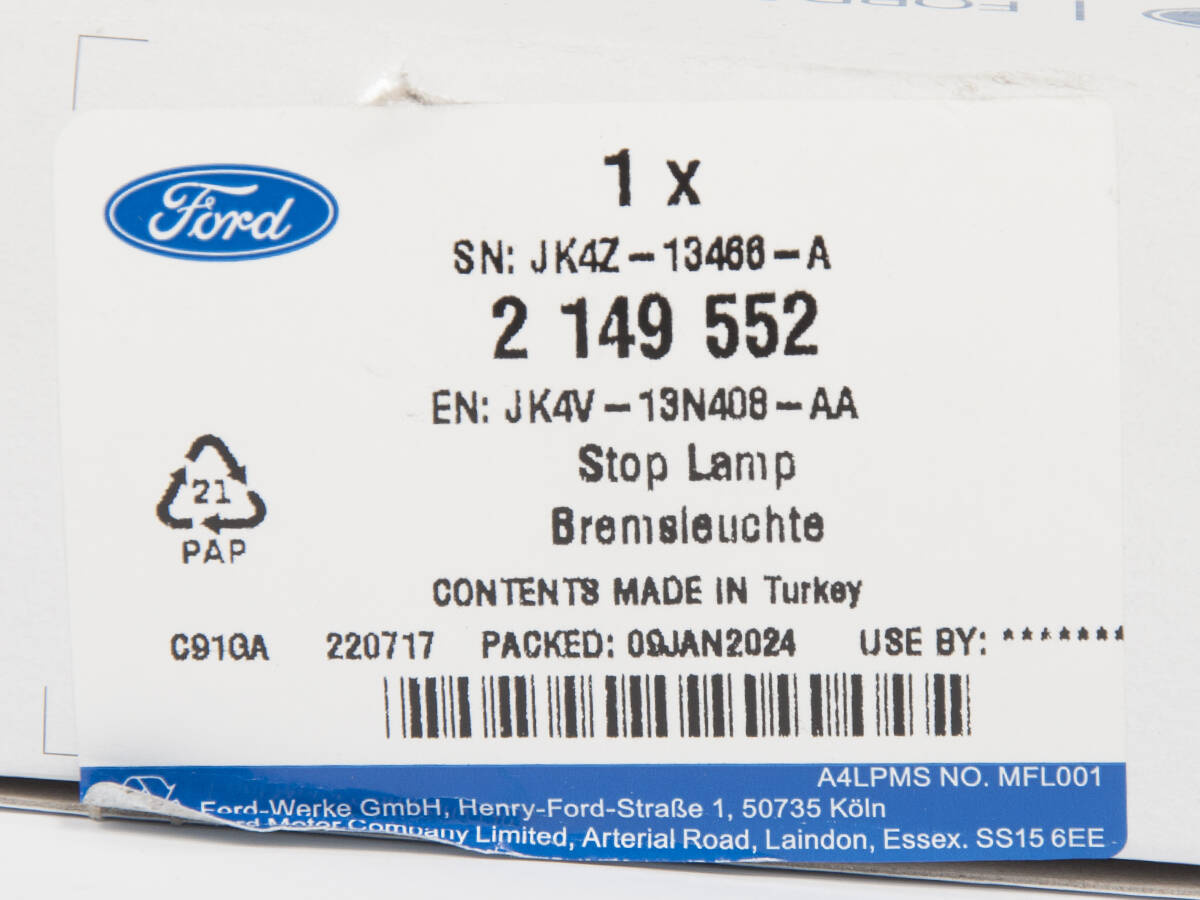 LAMPA "STOP" TRANSIT 19- _ 2149552 _ JK4V-13N408-AA _ JK4Z-13466-A ...