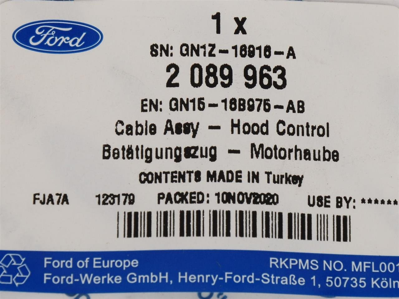 LINKA OTWIERANIA MASKI ECOSPORT 17- _ 2089963 _ GN15-16B975-AB _ GTU_07 ...