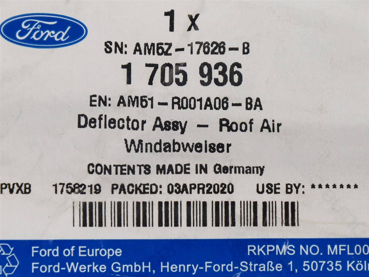 LISTWA OSŁONY DOLNEJ ZDERZAKA PRZÓD C-MAX FOCUS_ 1705936 _ AM51-R001A06 ...