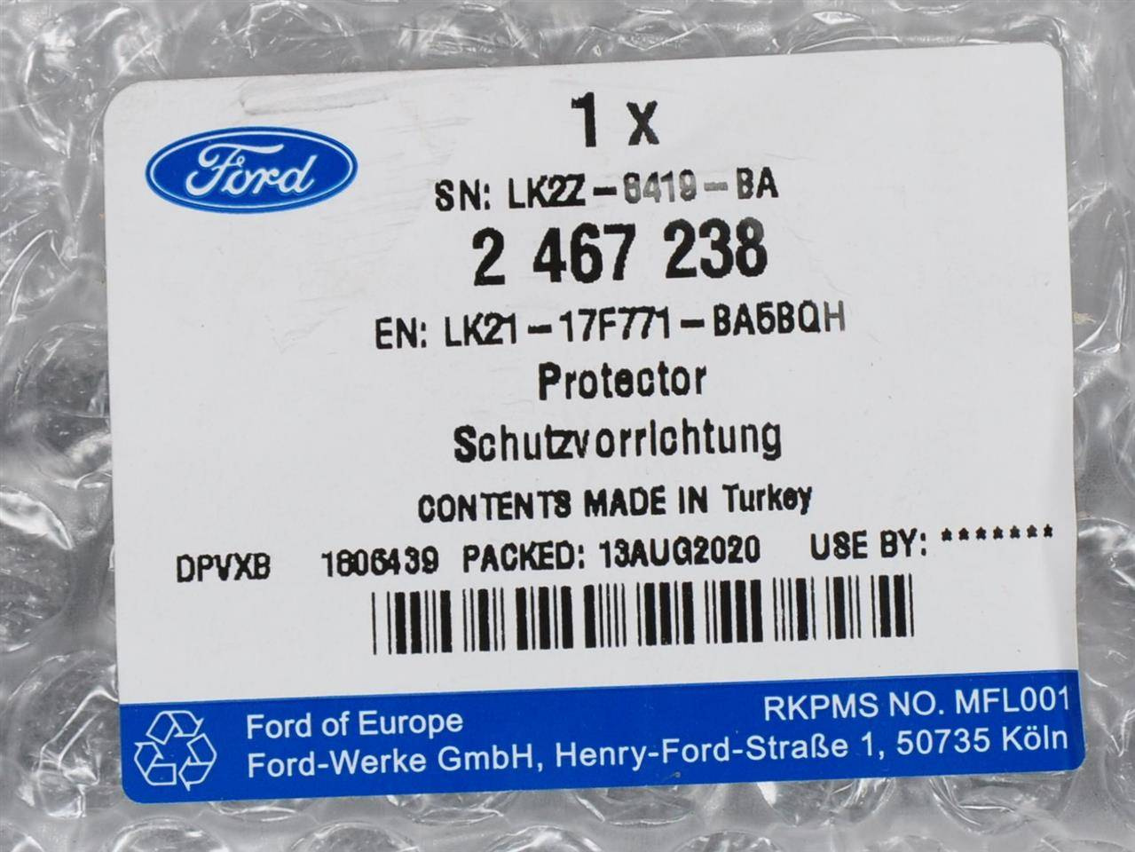 LISTWA ZDERZAKA PRZÓD CUSTOM 20- _ 2467238 _ LK21-17F771-BA5BQH | 2020 ...