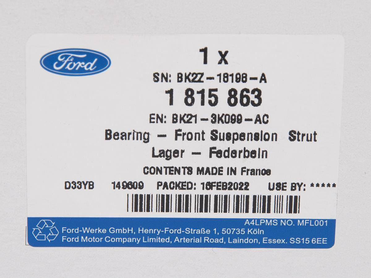 ŁOŻYSKO AMORTYZATORA PRZÓD TRANSIT 06- 14- 19- _ 1815863 _ BK21-3K099 ...