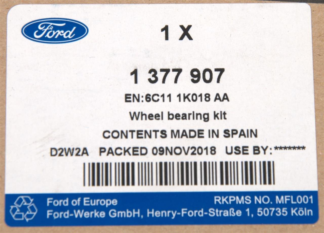 ŁOŻYSKO KOŁA ZESTAW TRANSIT 2006-2014 _ 1377907 _ 6C11-1K018-AA | 2014 ...