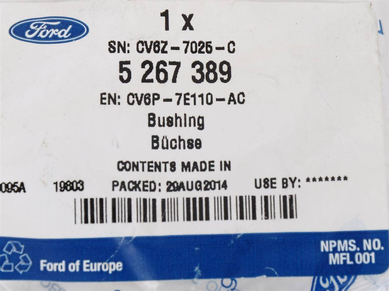 ŁOŻYSKO SKRZYNI BIEGÓW 6F 6SPEED MID RANGE FORD _ 5267389 _ CV6P-7E110 ...