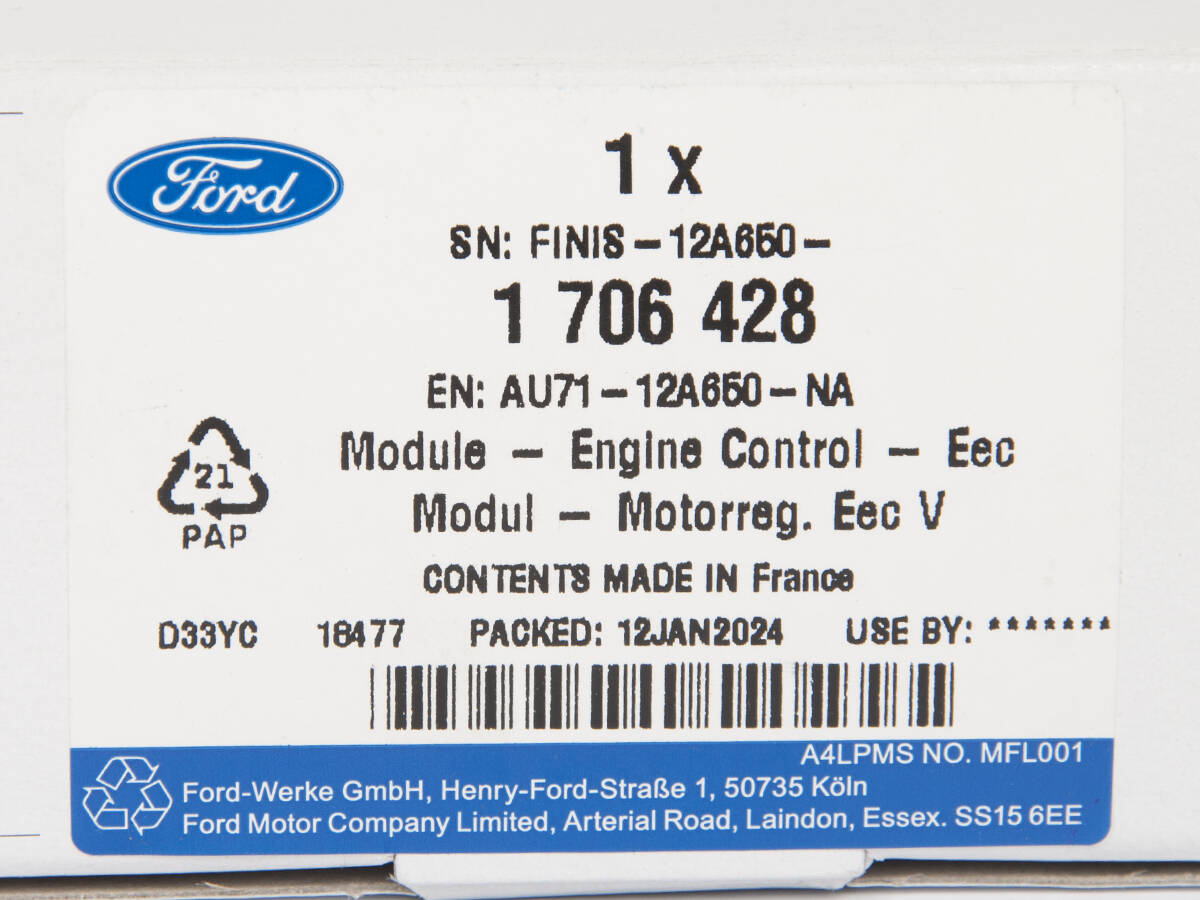 MODUŁ SILNIKA FOCUS 11-15 / 1.6 DURATEC TI-VCT (105KM) / 5-BIEGOWA ...