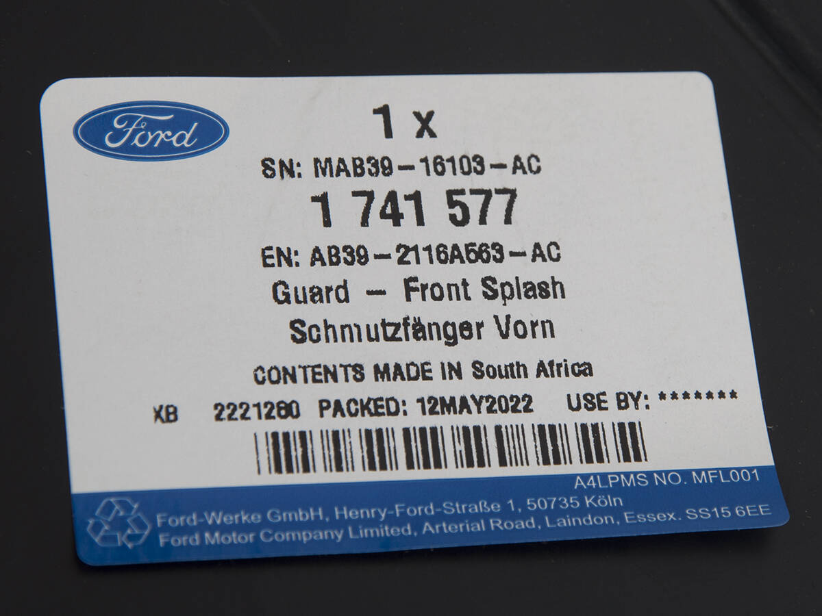 NADKOLE PRZÓD LEWE RANGER 11-15 _ 1741577 _ AB39-2116A563-AC _ GTU_07 ...