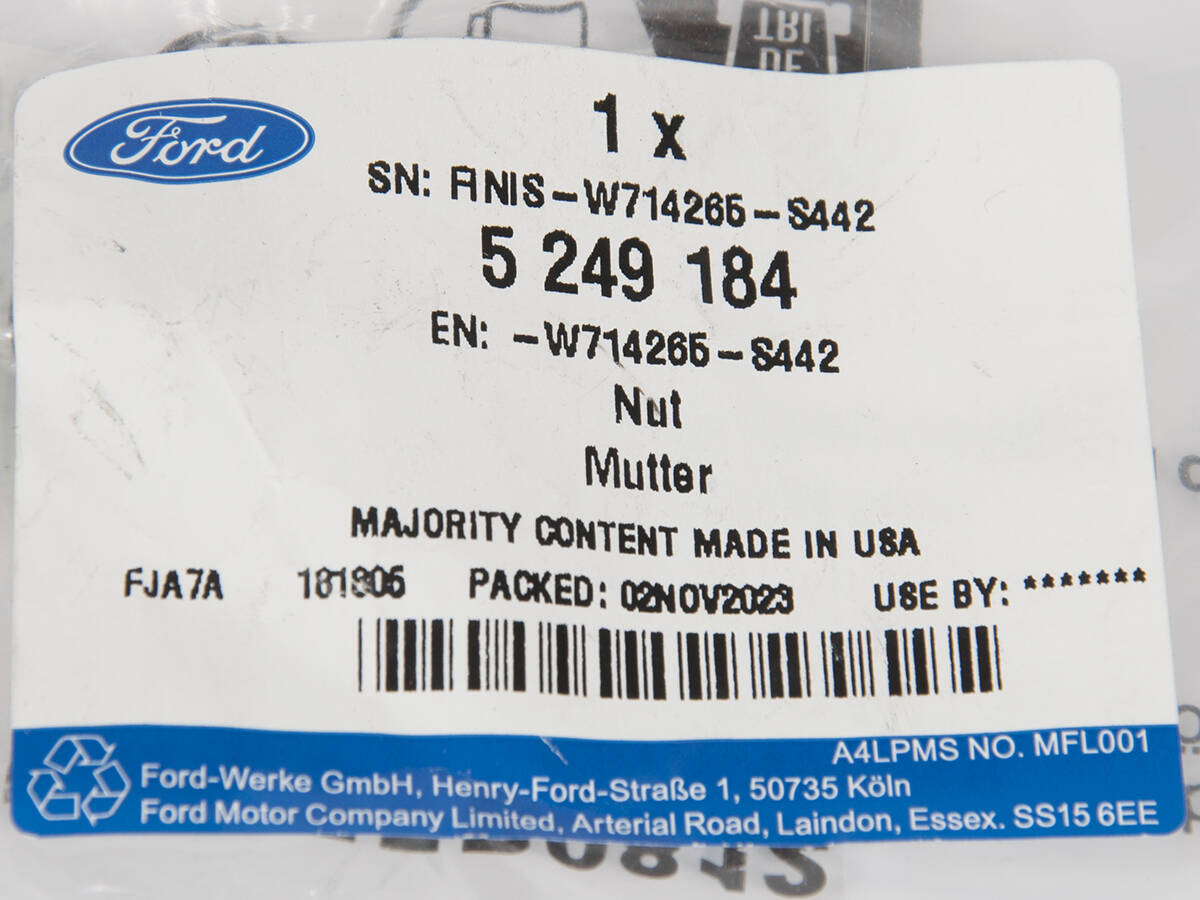 NAKRĘTKA M10 UKŁADU WYDECHOWEGO | | Ford Original Parts