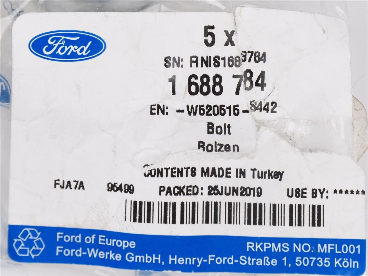 NAKRĘTKA M12 X 1.75MM ZWROTNICY KUGA 20- FOCUS 18- _ 1688784 _ W520515 ...