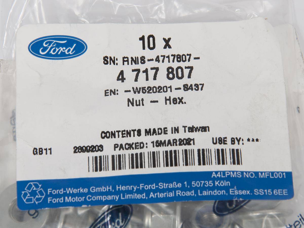 NAKRĘTKA M6 PRZEWODU PAR PALIWA FIESTA 08-19 _ 4717807 _ W520201-S437 ...