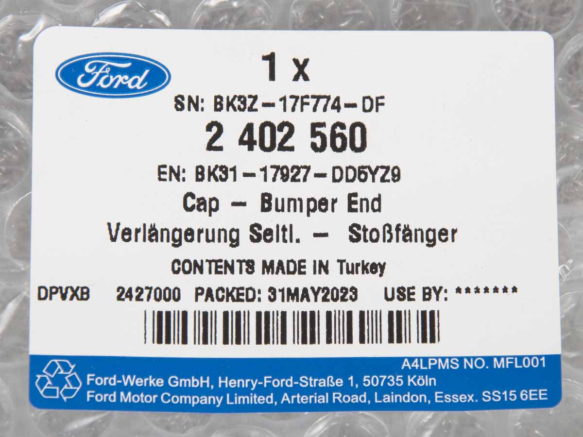 NAROŻNIK LEWY ZDERZAKA TYŁ TRANSIT 19- 22- _ 2402560 _ BK31-17927 ...