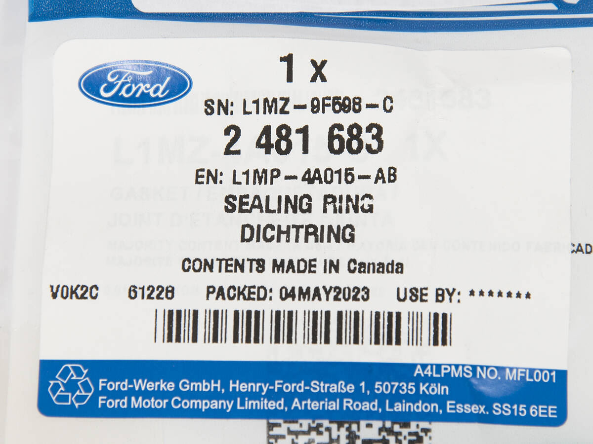 ORING WAŁKA OSI PRZEDNIEJ EXPLORER 20- 4WD _ 2481683 _ L1MP-4A015-AB ...