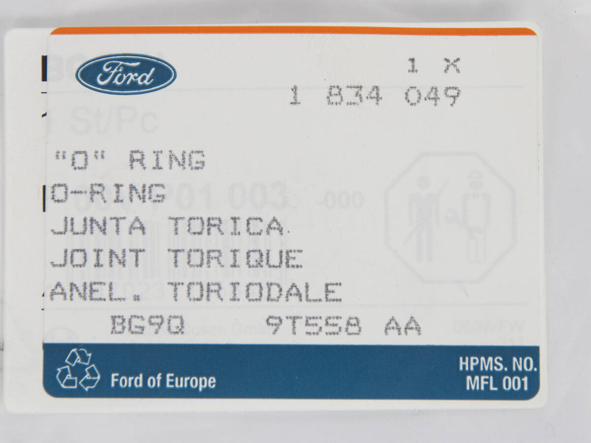 ORING WTRYSKIWACZA PALIWA MONDEO S-MAX 2,2 TDCI _ 1834049 _ BG9Q-9T558 ...