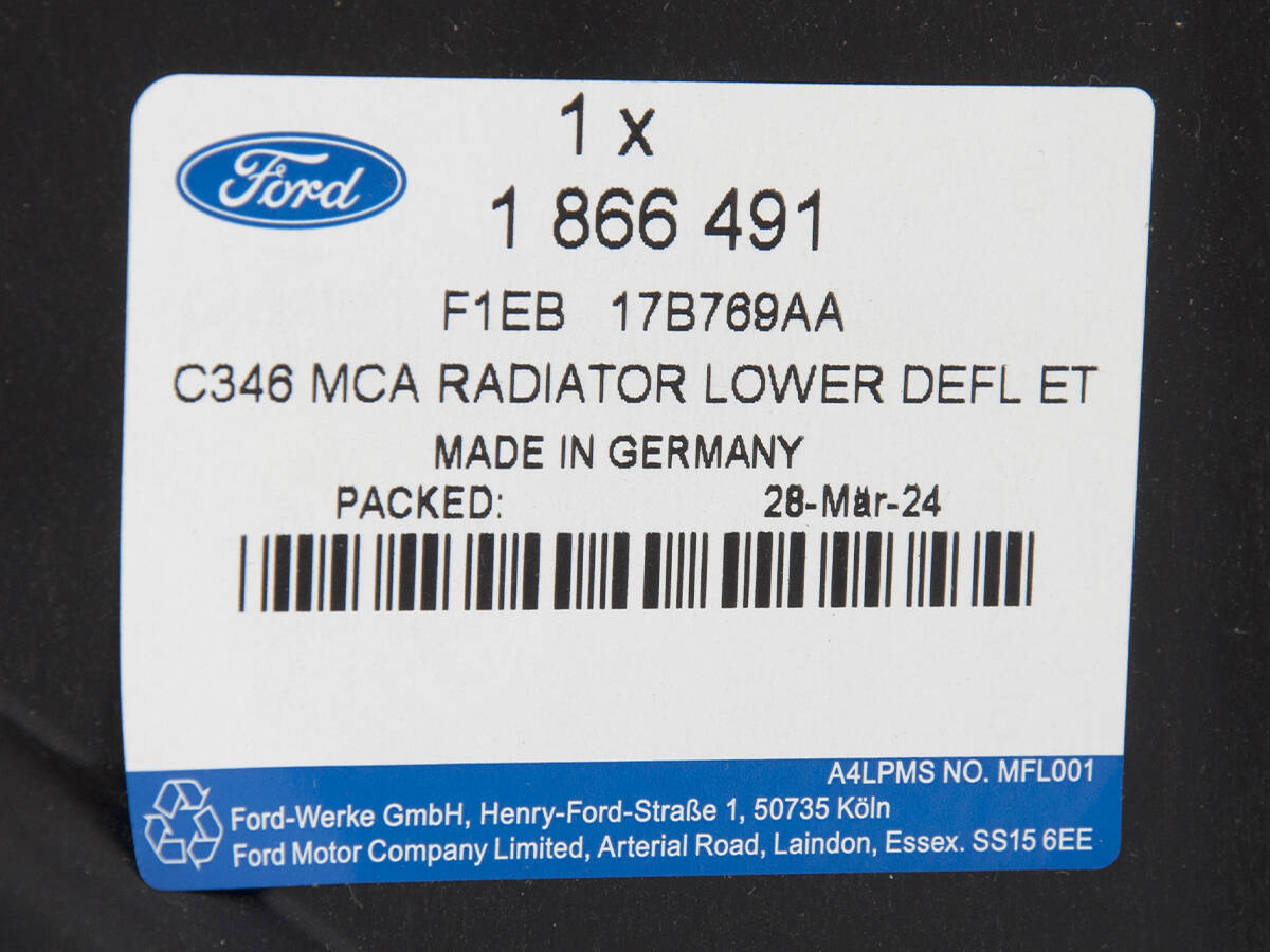 OSŁONA ZDERZAKA PRZEDNIEGO FOCUS 14-20 FORD OE _ 1866491 _ F1EB-17B769 ...