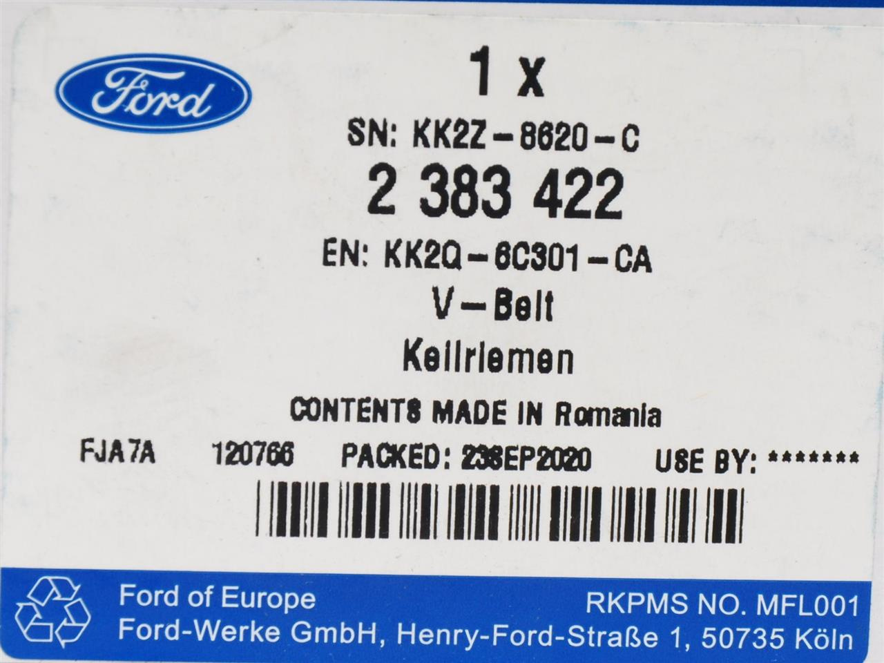 PASEK WIELOROWKOWY TRANSIT 19- CUSTOM 19- KUGA 20- _ 2383422 _ KK2Q ...