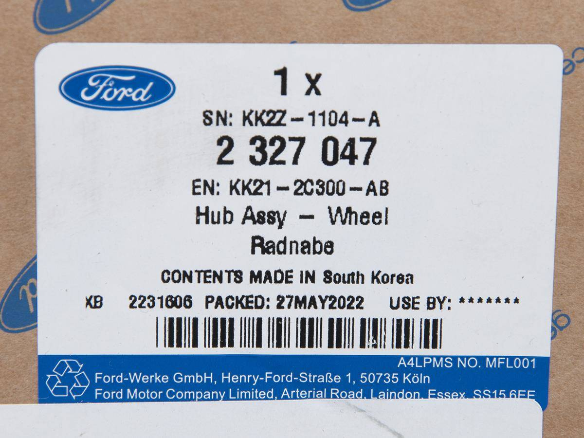 PIASTA KOŁA PRZÓD TRANSIT 19-21 CUSTOM 18-19_ 2521988 _ KK21-2C300-AC ...