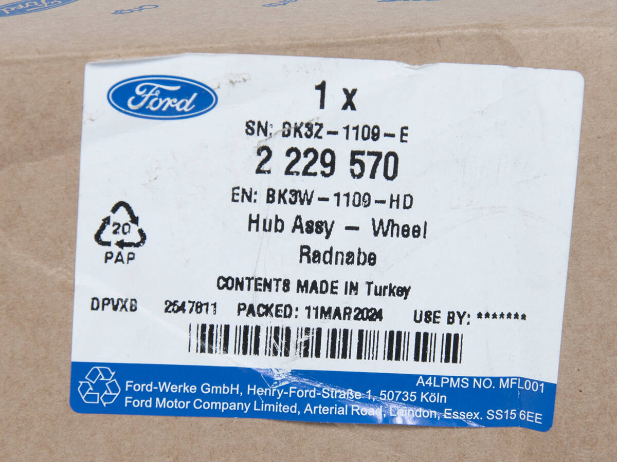 PIASTA KOŁA TYLNEGO FORD TRANSIT MK8 14- 19- _ 2229570 _ BK3W-1109-HD ...
