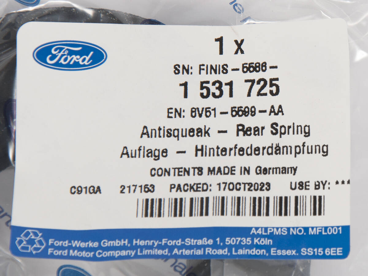 PODKŁADKA GÓRNA AMORTYZATORA TYŁ FIESTA 08-10 _ 1531725 _ 8V51-5599-AA ...