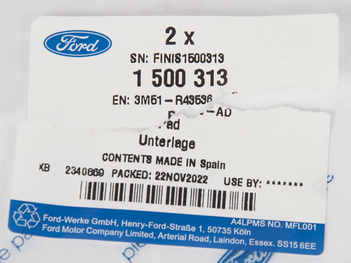 PODKŁADKA LEWA KLAMKI KLAPY TYŁ FOCUS 07-11 _ 1500313 _ 3M51-R43536-AD ...