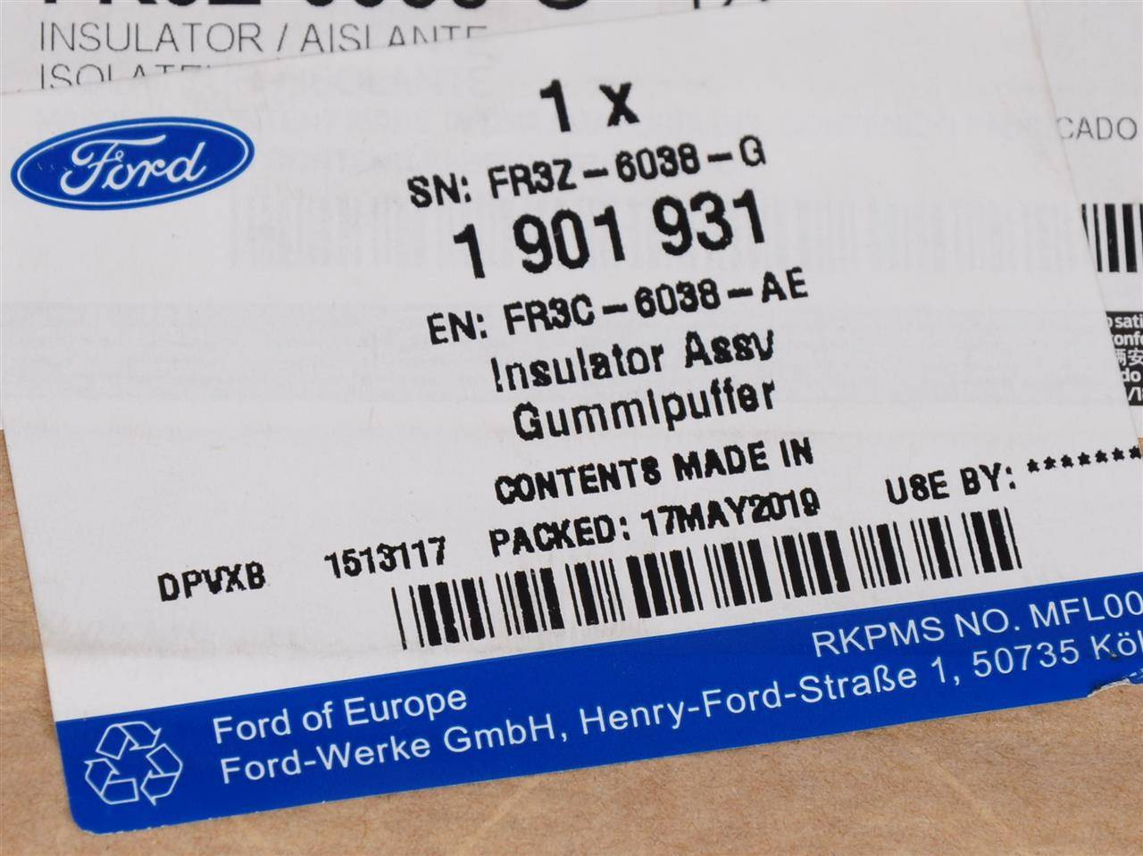 PODUSZKA PRAWA MUSTANG 2015- _ 1901931 _ FR3C-6038-AE _ FR3Z-6038-G ...