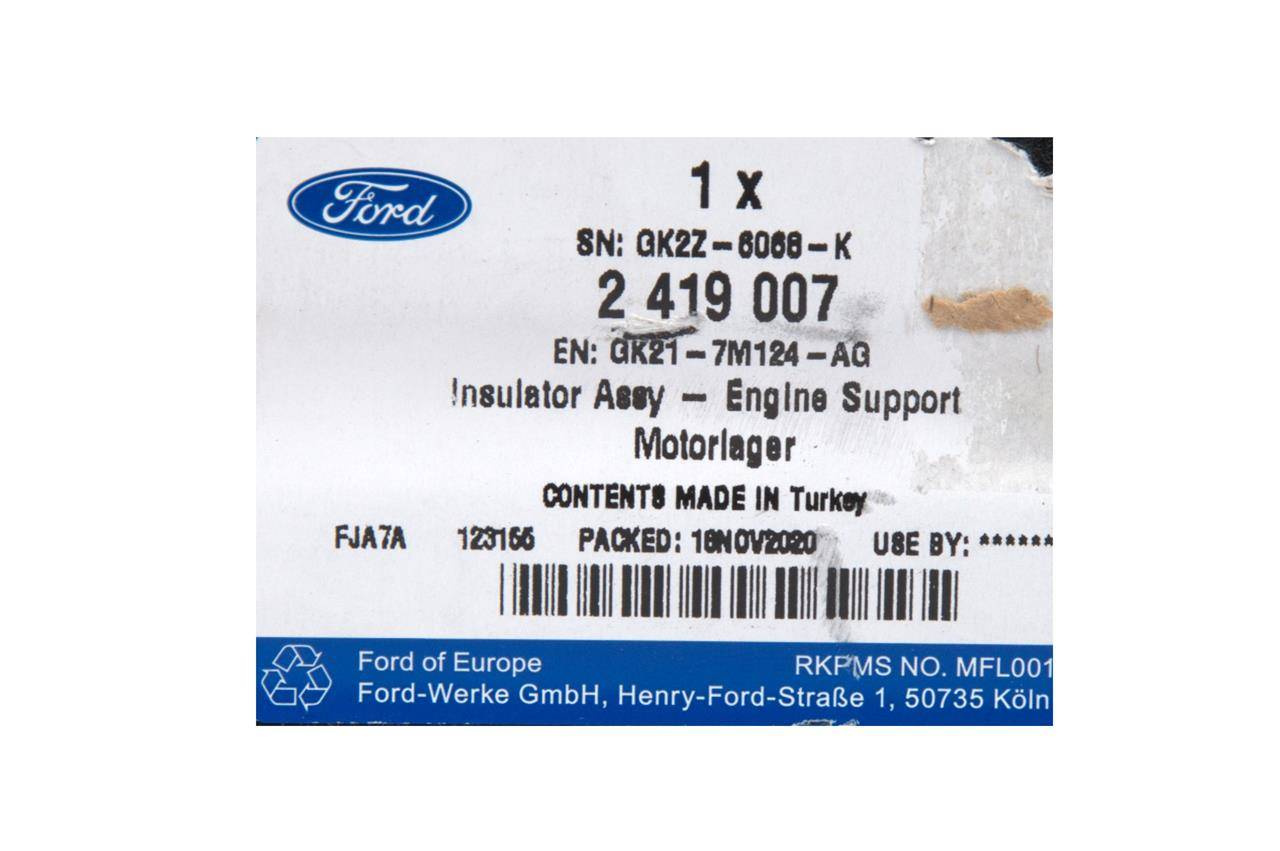 PODUSZKA SKRZYNI BIEGÓW TRANSIT 16-/19- CUSTOM 16- _ 2419007 _ GK21 ...