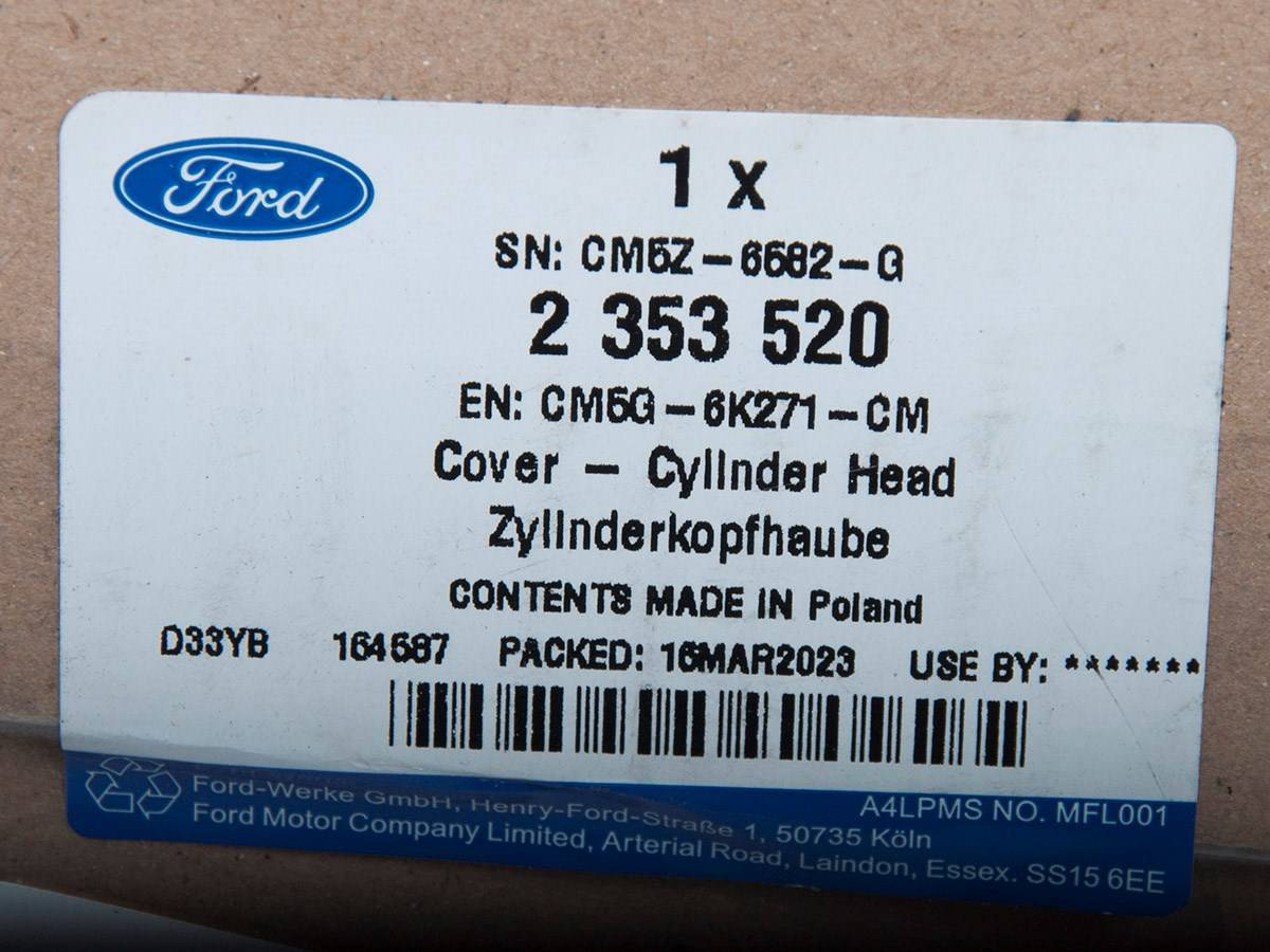 POKRYWA ZAWORÓW MONDEO 14- ECOSPORT 17- 1.0 EB _ 2353520 _ CM5G-6K271-CM _ CM5Z-6582-G | | Ford ...