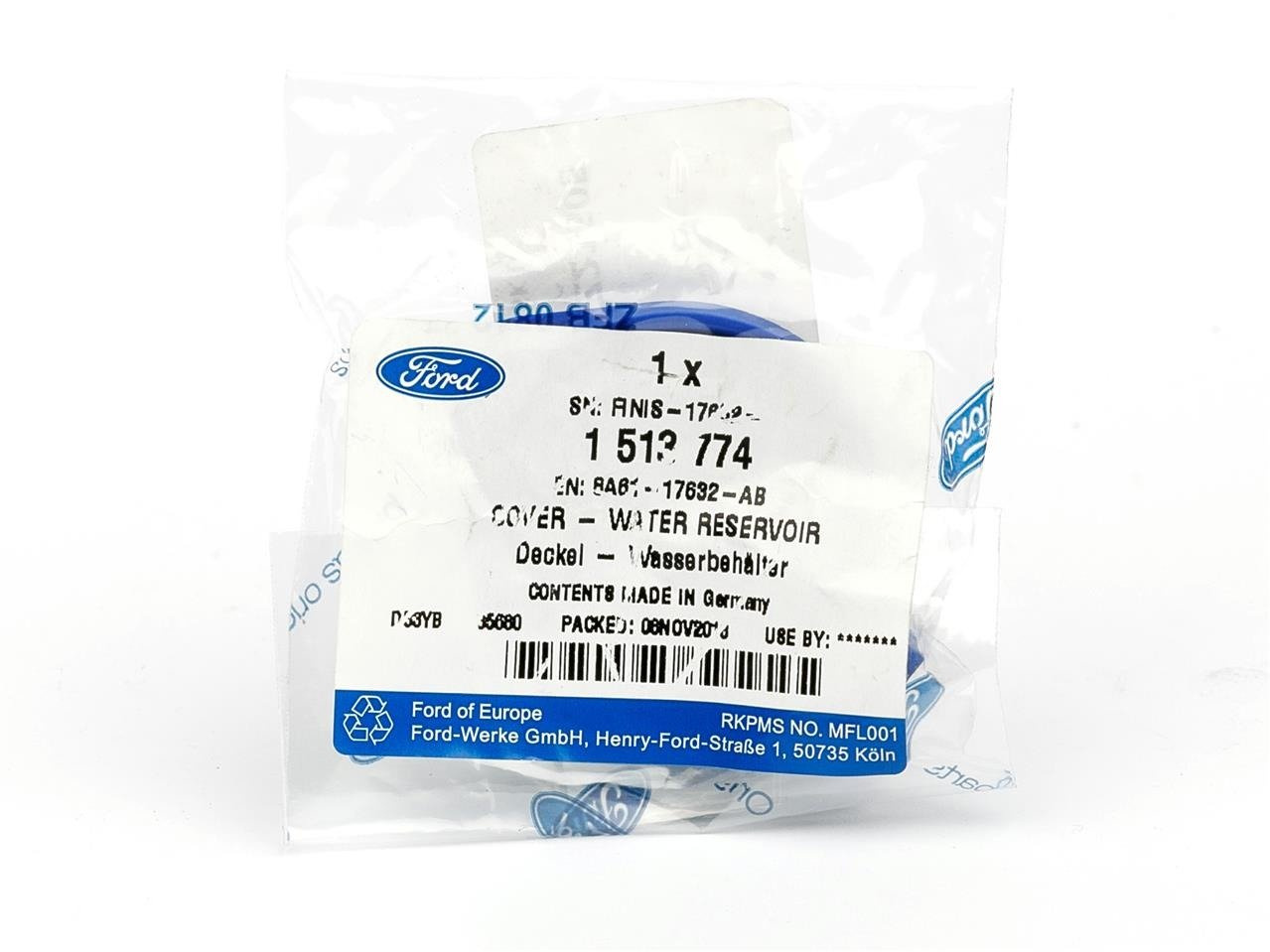 POKRYWKA ZBIORNICZKA SPRYSKIWACZY B-MAX FIESTA 12- _ 1513774 _ 8A61 ...