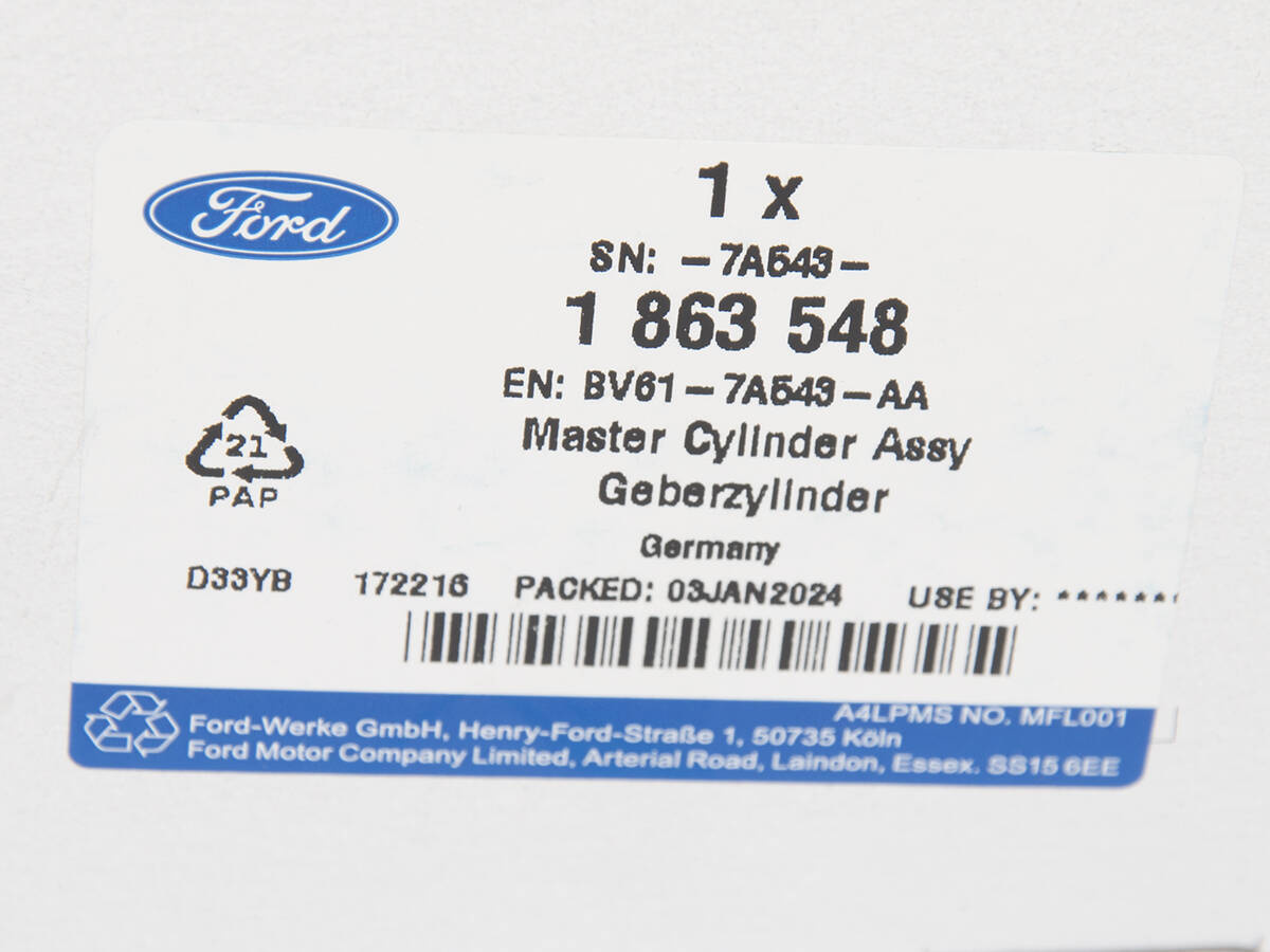 POMPA SPRZĘGŁA FOCUS 11- C-MAX 10- 15- KUGA 08- _ 1863548 _ BV61-7A543 ...