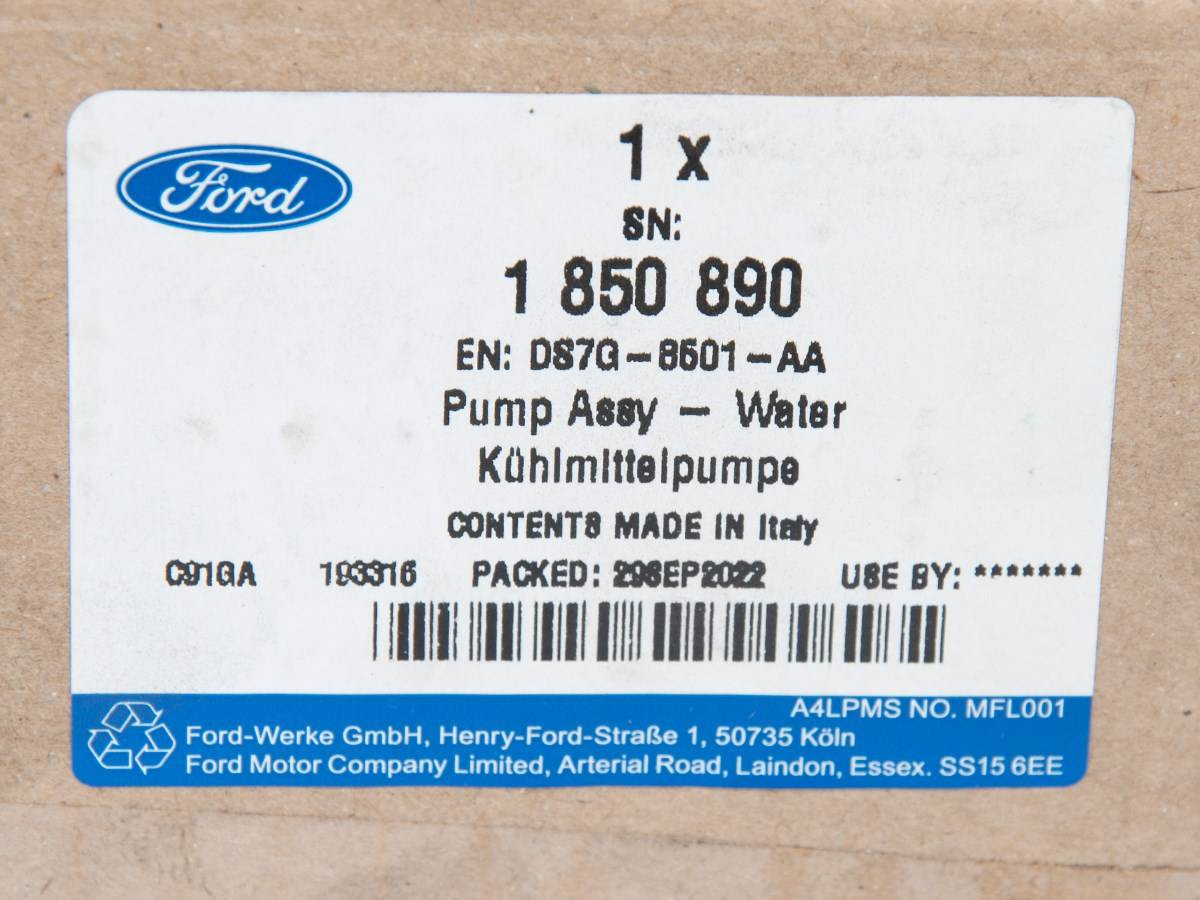 POMPA WODY 1.5 EB ESCAPE USA / FUSION 14- USA _ 1850890 _ DS7G-8501-AA ...