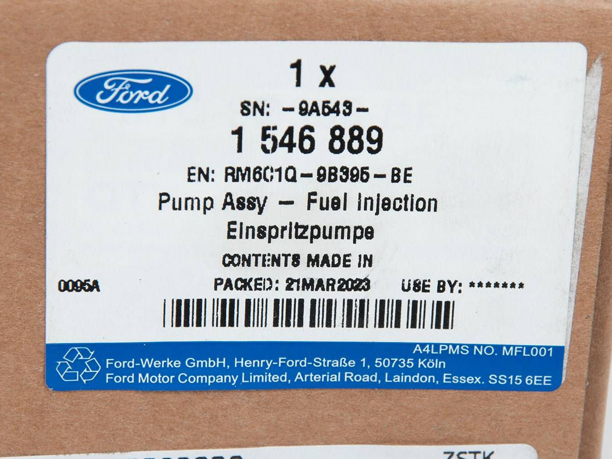 POMPA WTRYSKOWA TRANSIT 06-14 _ 1546889 _ RM6C1Q-9B395-BE | 2014 ...