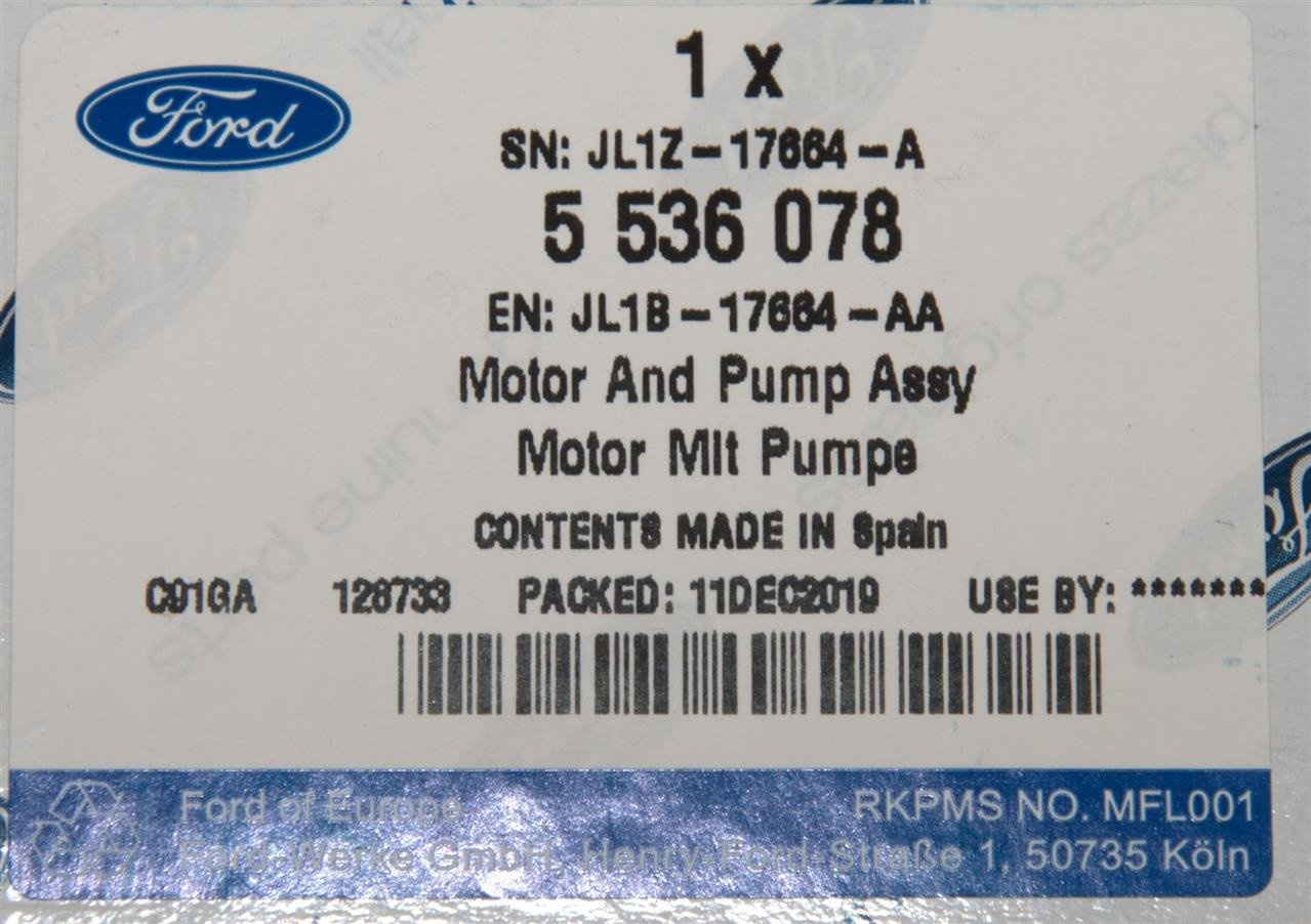 POMPKA SPRYSKIWACZA EDGE MONDEO 14- S-MAX 15- _ 5536078 _ JL1B-17664-AA ...