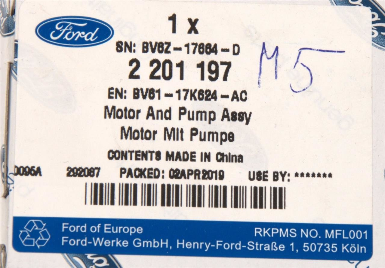 POMPKA SPRYSKIWACZY FOCUS 11- 14-TRANSIT 14- 19- _ 2201197 _ BV61 ...