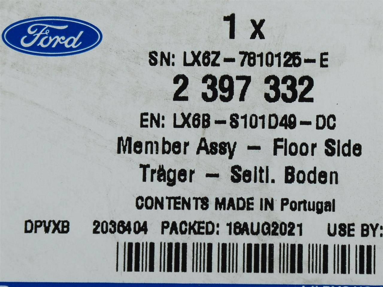 PRZEDŁUŻENIE LEWE SANEK KUGA ESCAPE USA 20- _ 2397332 _ LX6B-S101D49-DC ...