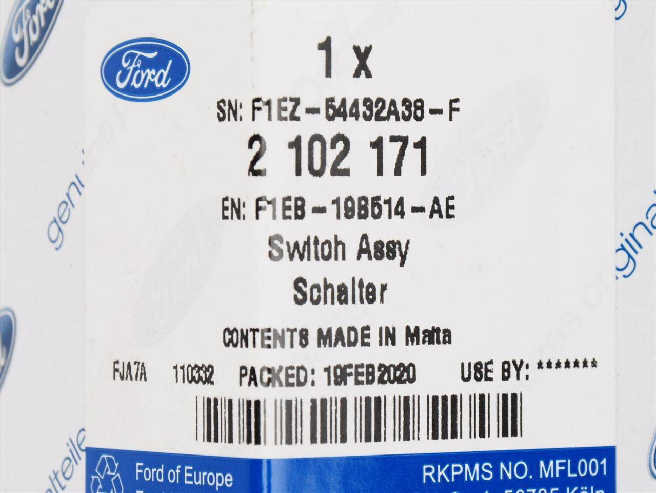 PRZEŁĄCZNIK OTWIERANIA KLAPY FOCUS 14- 18- _ 2290334 _ AM51-19B514-AA ...